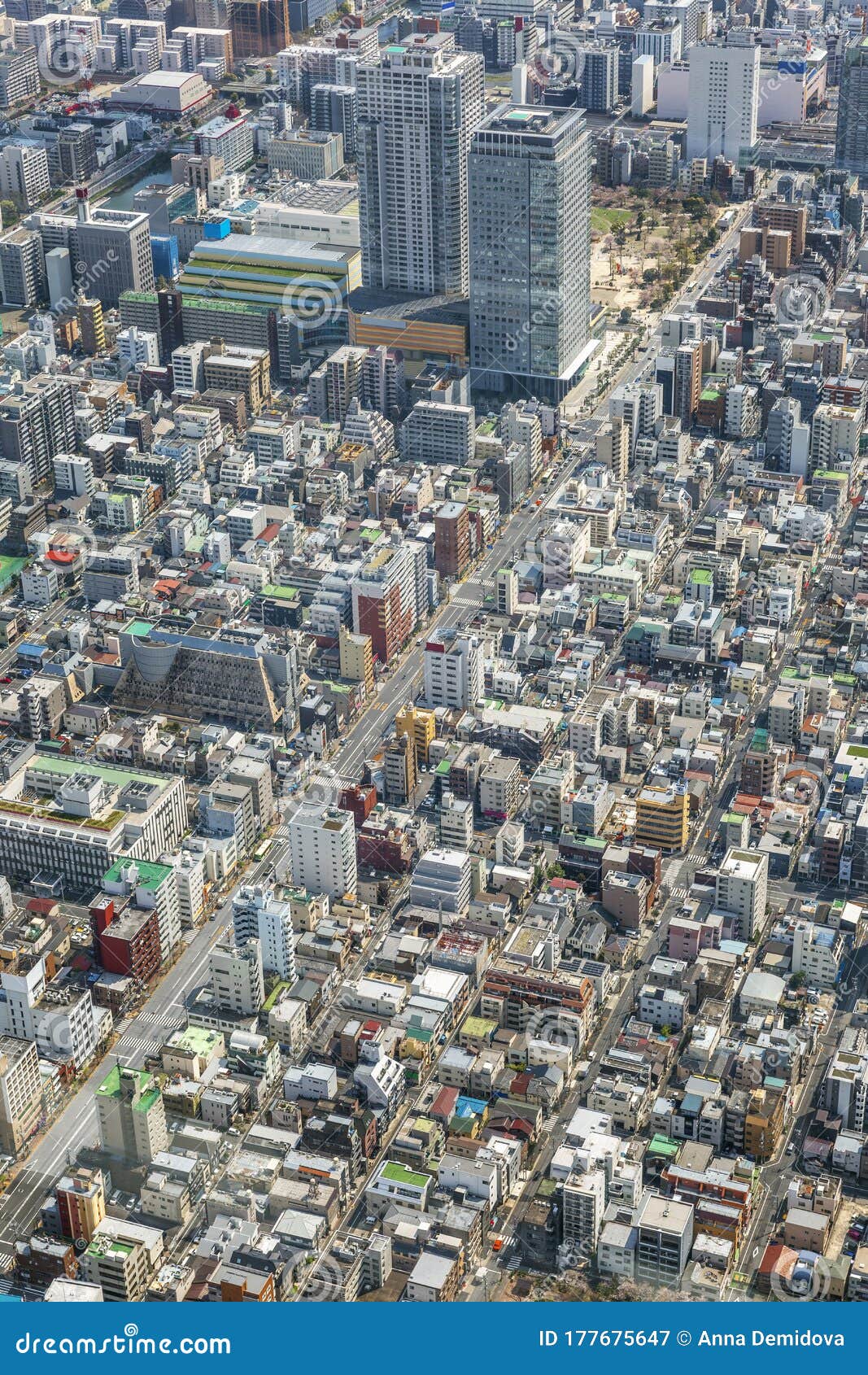 Tokyo Top View. a Densely-built Metropolis from the Height of the Sky ...