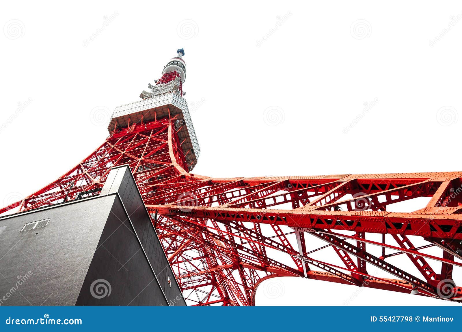 Tokyo Tower from the Bottom Stock Photo - Image of blue, japan: 55427798