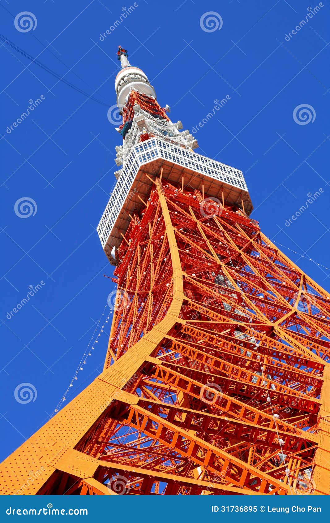 Tokyo Tower in Japan stock image. Image of skyscraper - 31736895