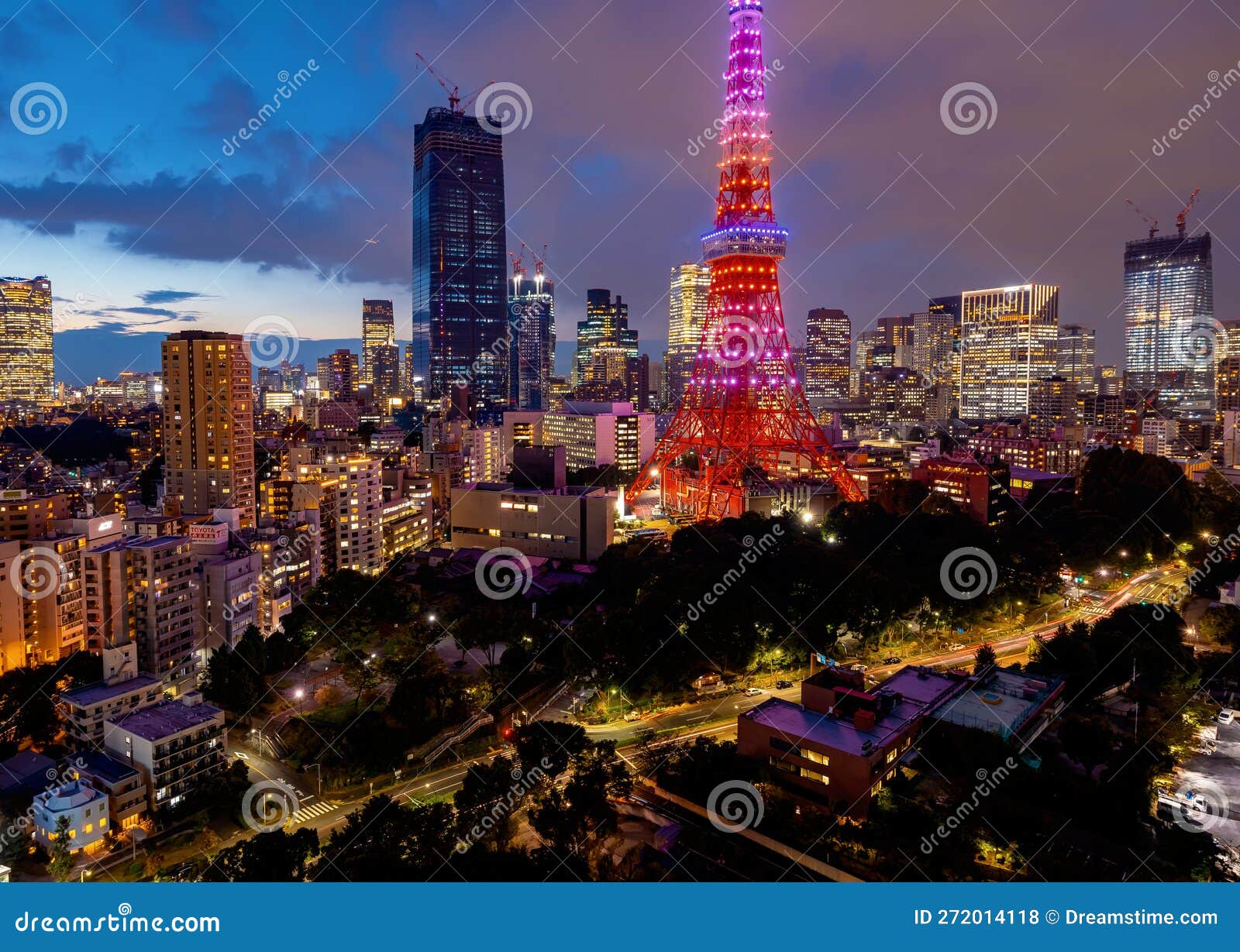 Tokyo Tower, in Minato, Tokyo, Japan Stock Photo - Image of tower ...