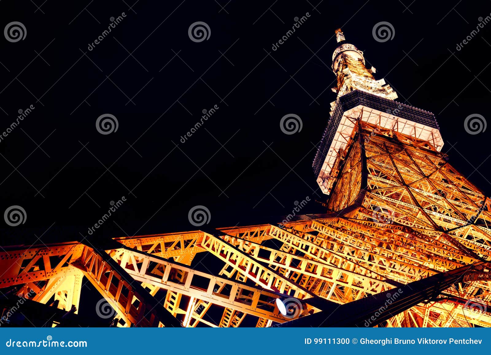 Tokyo Tower at Night, Japan Stock Photo - Image of japanese, view: 99111300