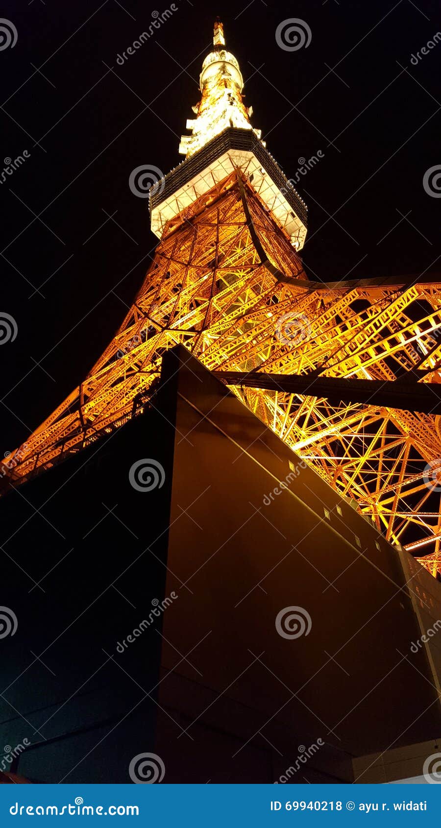 Tokyo Tower night view stock photo. Image of amaze, tokyo - 69940218