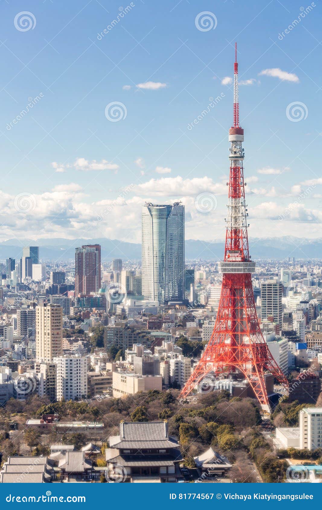 Tokyo Tower, Tokyo Japan stock image. Image of cityscape - 81774567
