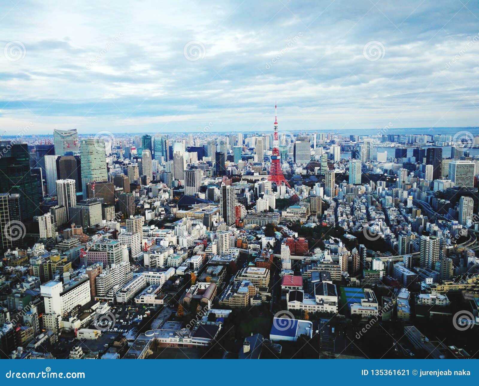 Tokyo tower stock image. Image of tokyo, landmark, view - 135361621