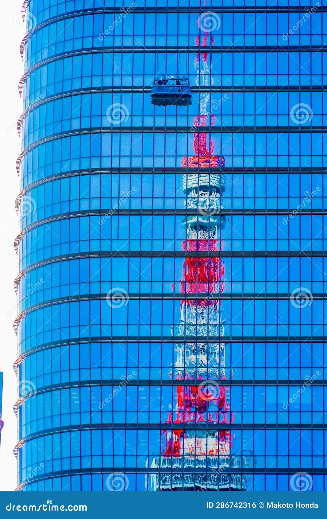 Tokyo Tower and Window Souji Stock Photo - Image of honshu, fine: 286742316