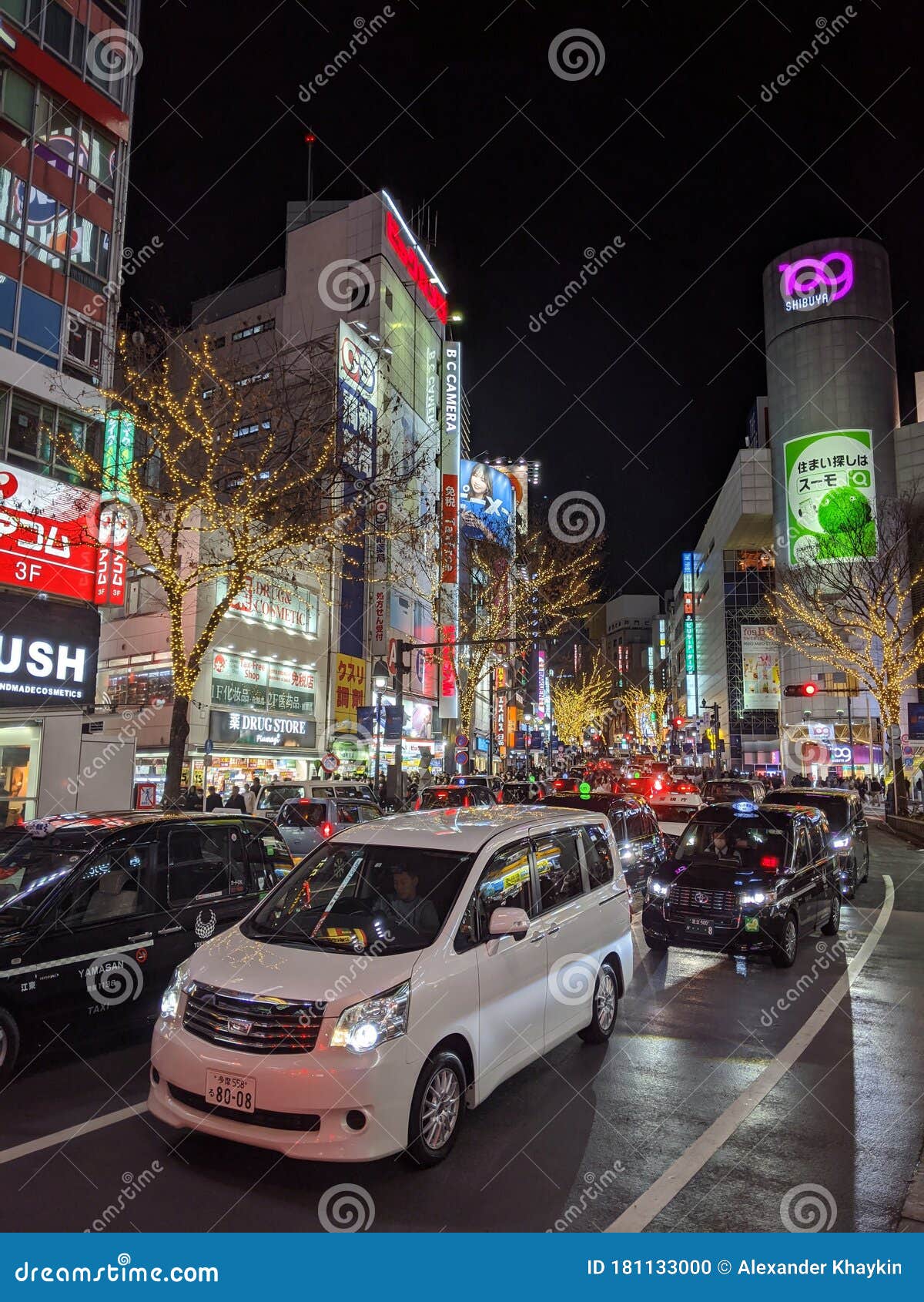 Tokyo Traffic editorial image. Image of tokyo, night - 181133000