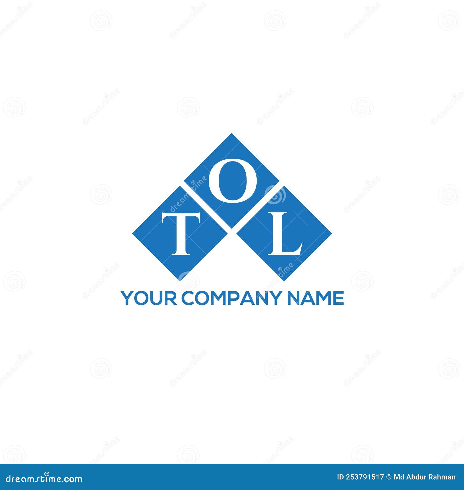 TOL Letter Logo Design on WHITE Background. TOL Creative Initials ...