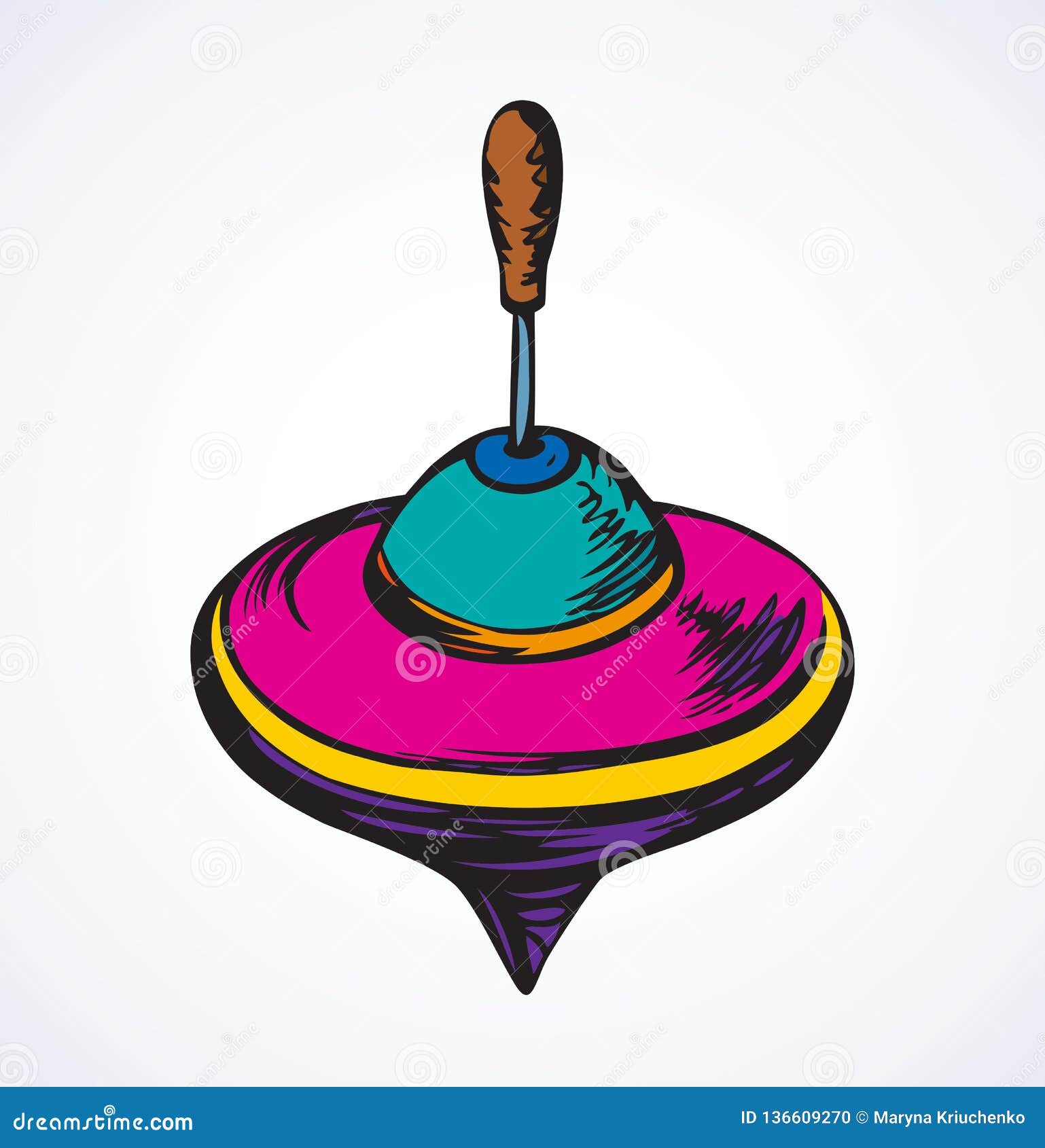 Tol Vector tekening vector illustratie. Illustration of draaien - 136609270