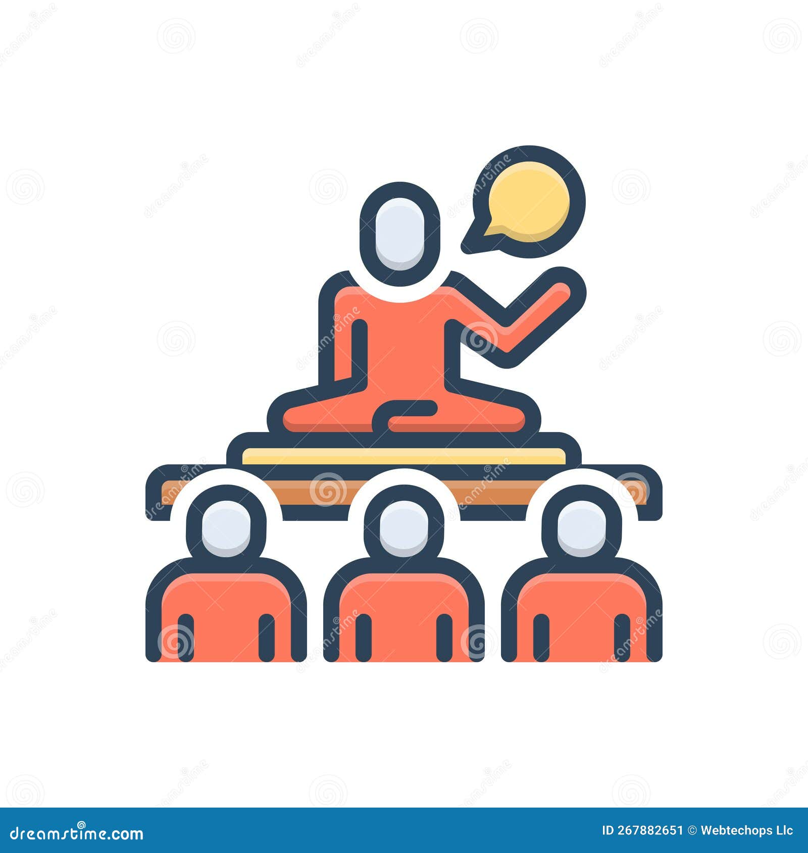 Color Illustration Icon for Told, Bubble and Conversation Stock Vector ...