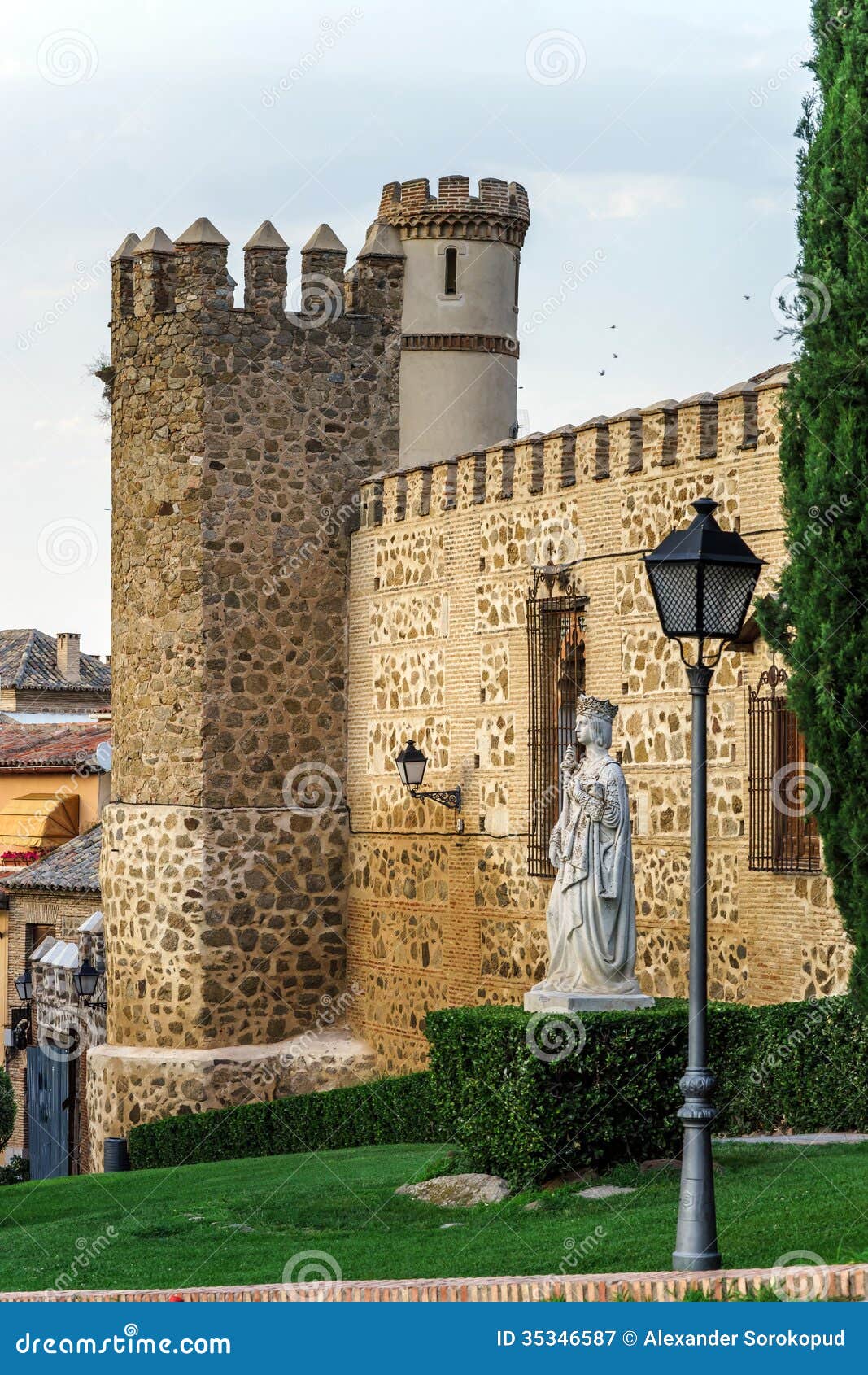 Toledo castle view stock image. Image of castle, medieval - 35346587