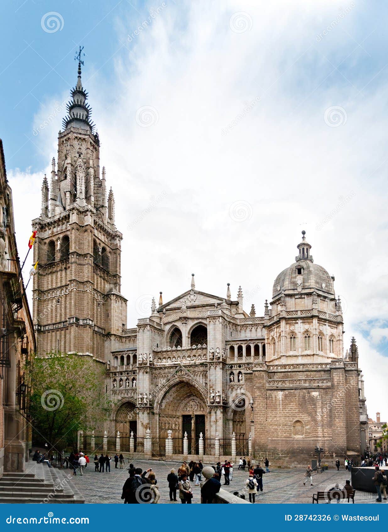 Toledo Cathedral stock photo. Image of christianity, exterior - 28742326