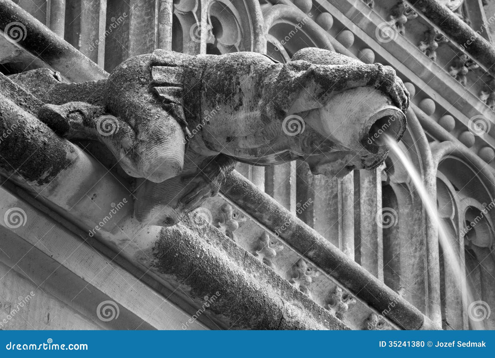 Toledo - Gothic Spouter at Work from Atrium of Monasterio De San Juan ...