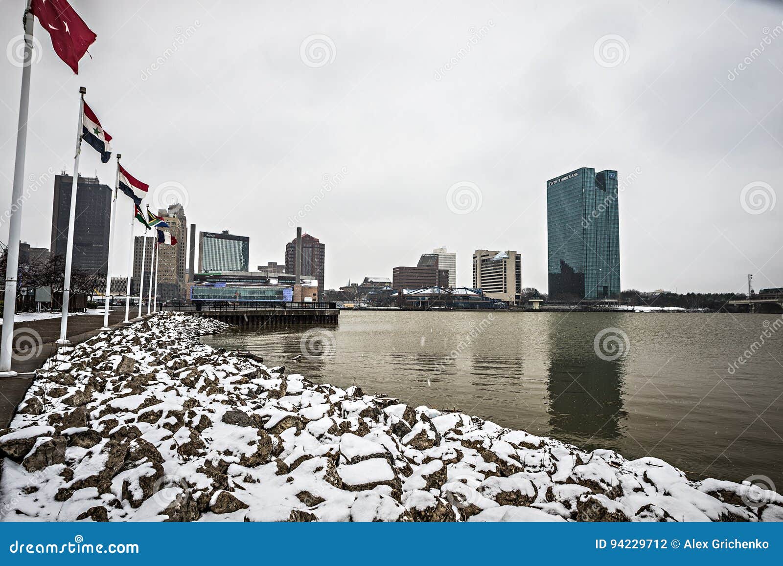 Toledo Ohio City Skyline and Streets Editorial Photography - Image of ...