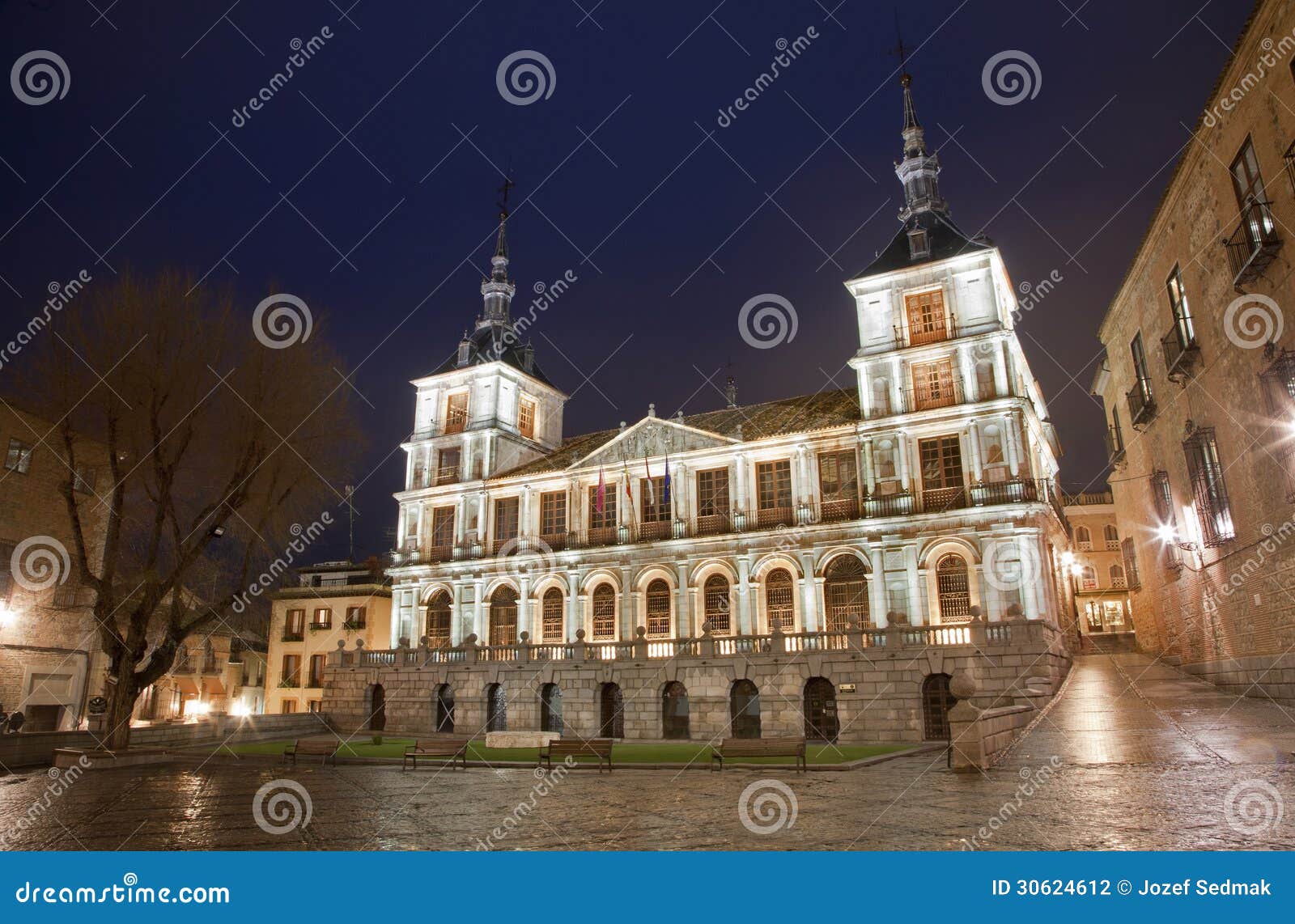 Toledo - town hall stock photo. Image of toledo, city - 30624612