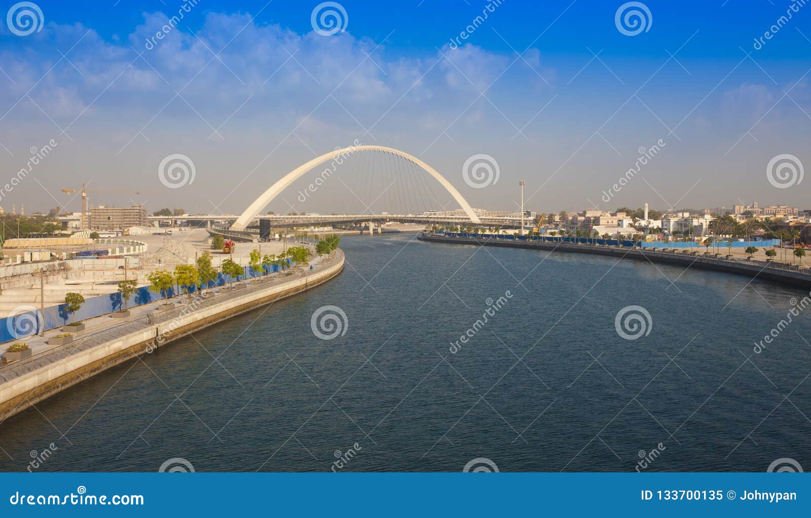 Tolerance Bridge in Dubai City Stock Image - Image of peaceful, middle ...