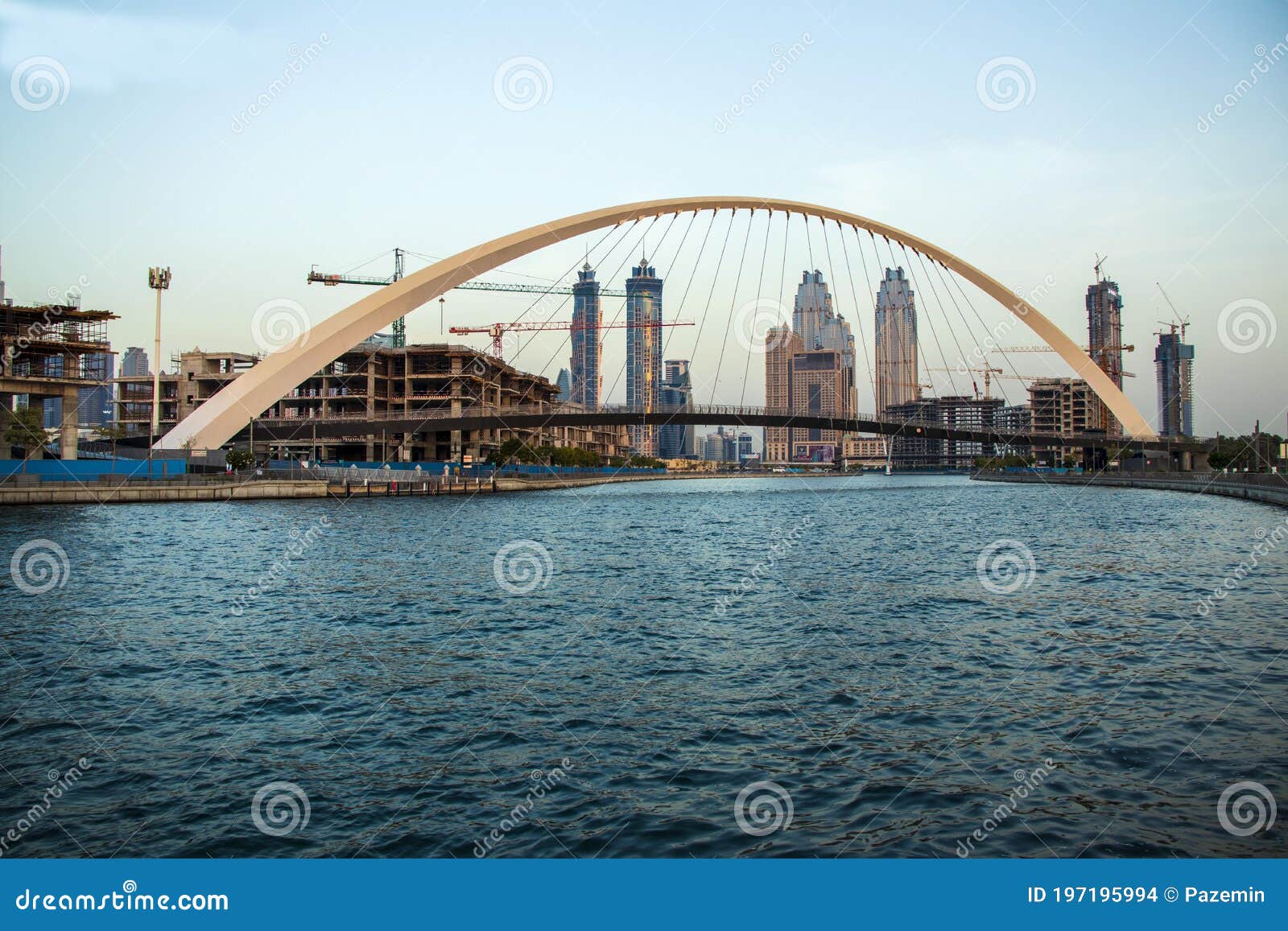 `Tolerance Bridge` in Dubai. `Dubai Water Canal`, UAE Editorial Stock ...