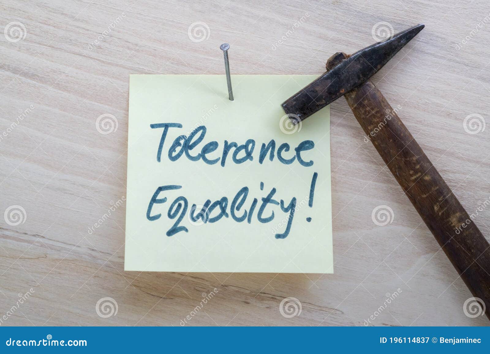 Tolerance and Equality stock image. Image of injustice - 196114837