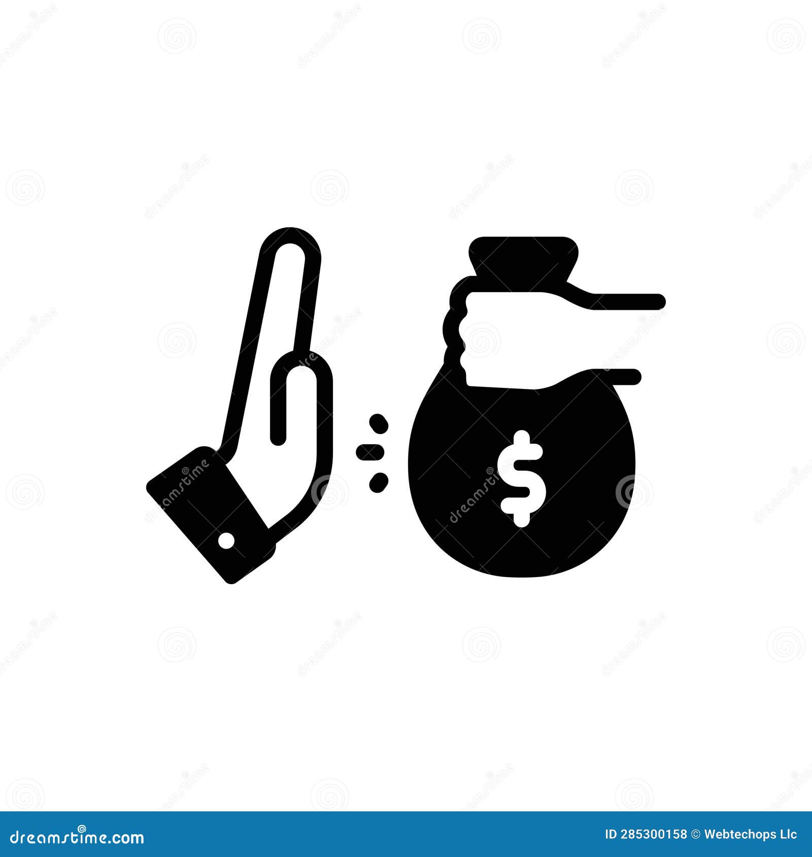 Black Solid Icon for Tolerance, Patience and Inhibit Stock Vector ...