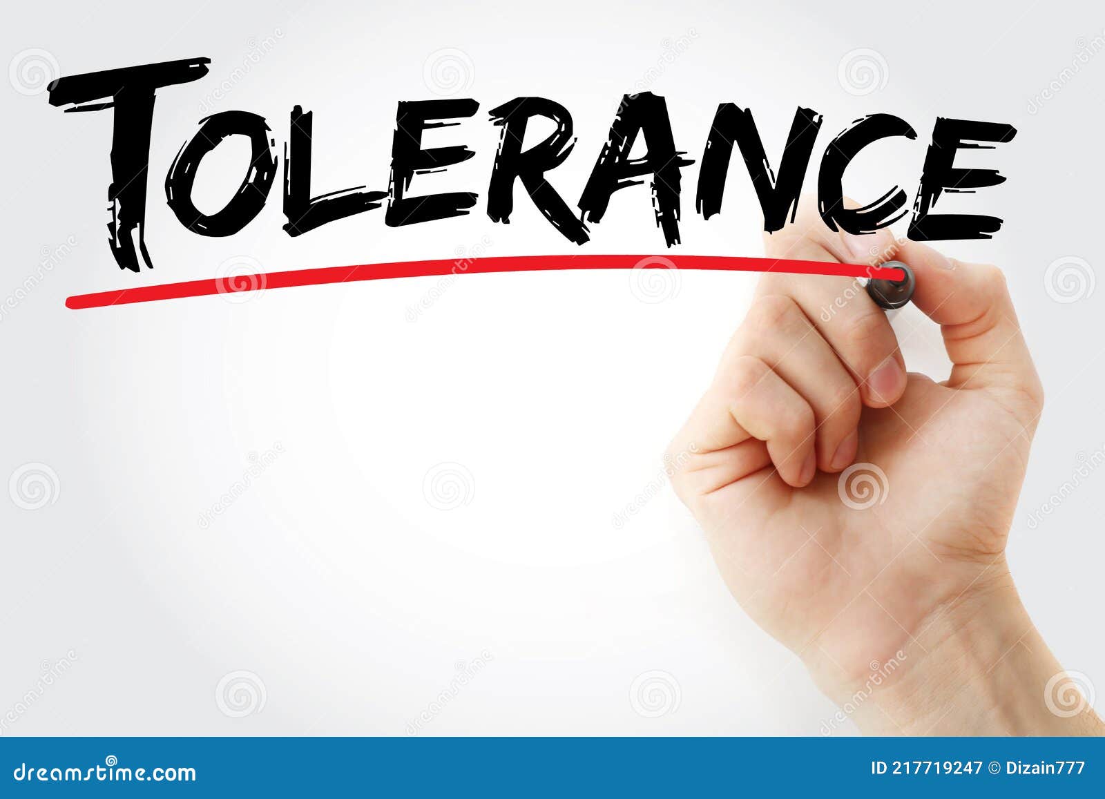 Tolerance Text With Marker Stock Photography | CartoonDealer.com #197799398