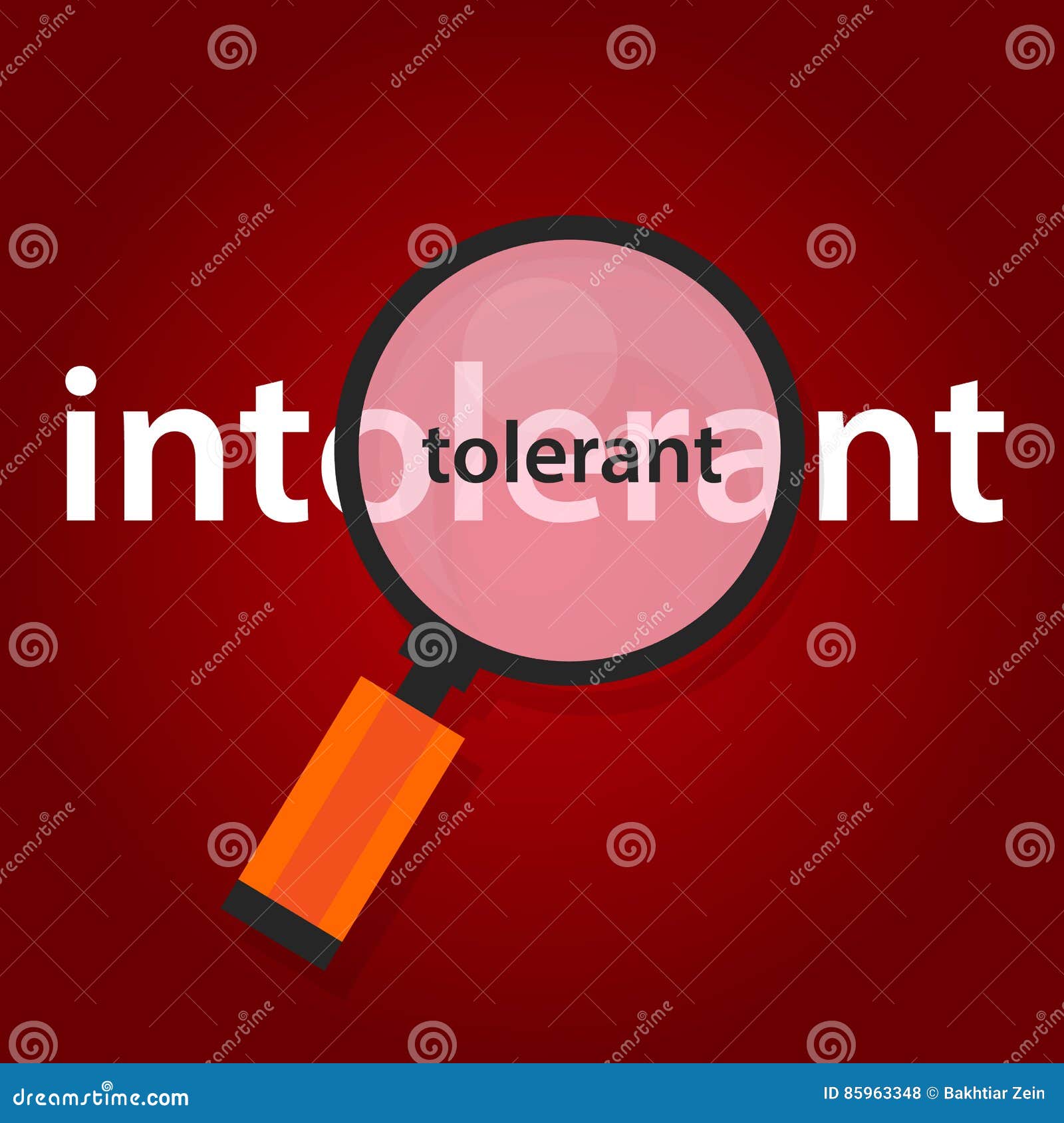 Tolerant Intolerant Concept of Tolerance in Multicultularism Stock ...