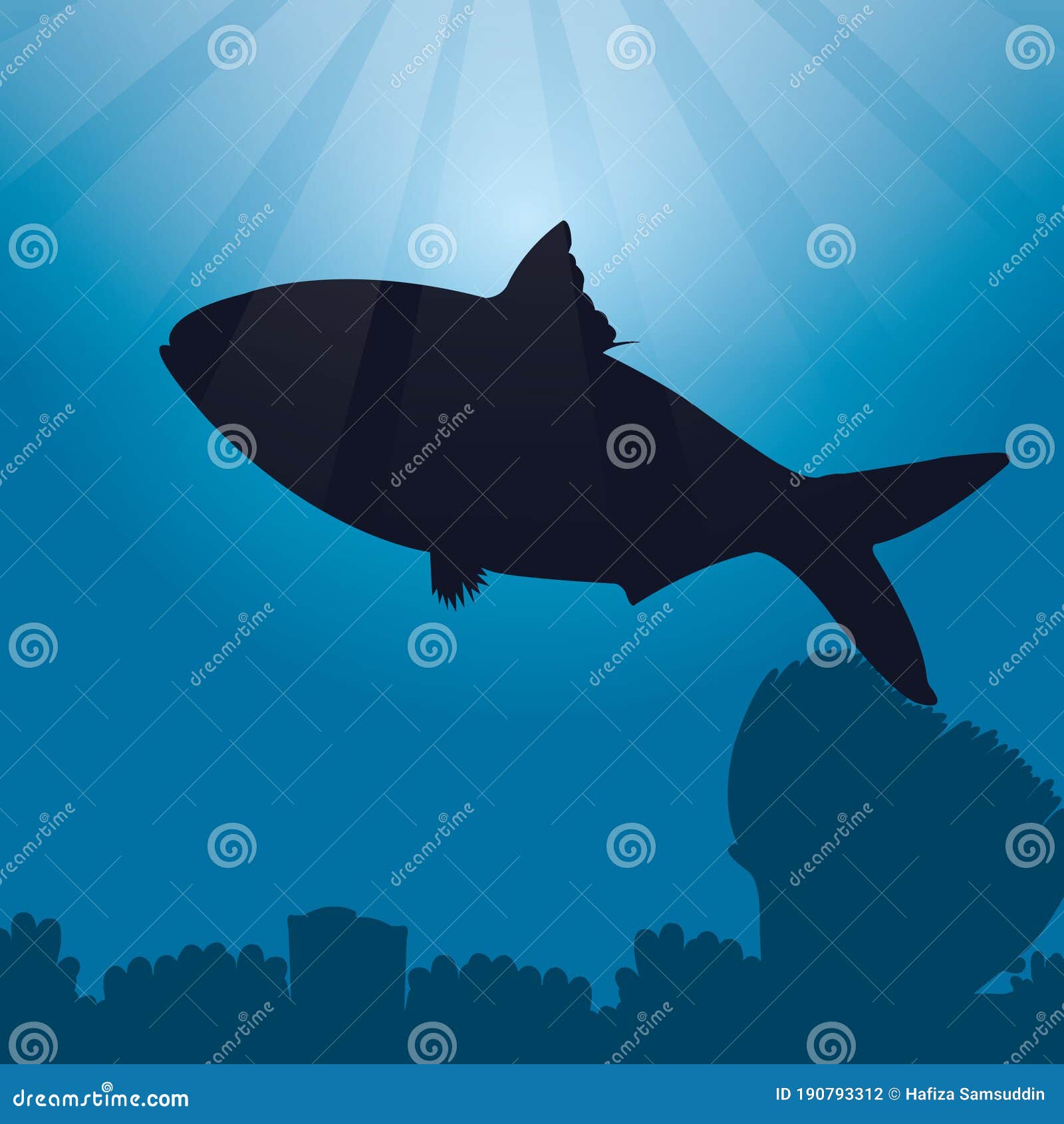 Toli Shad Silhouette. Vector Illustration Decorative Design Stock ...