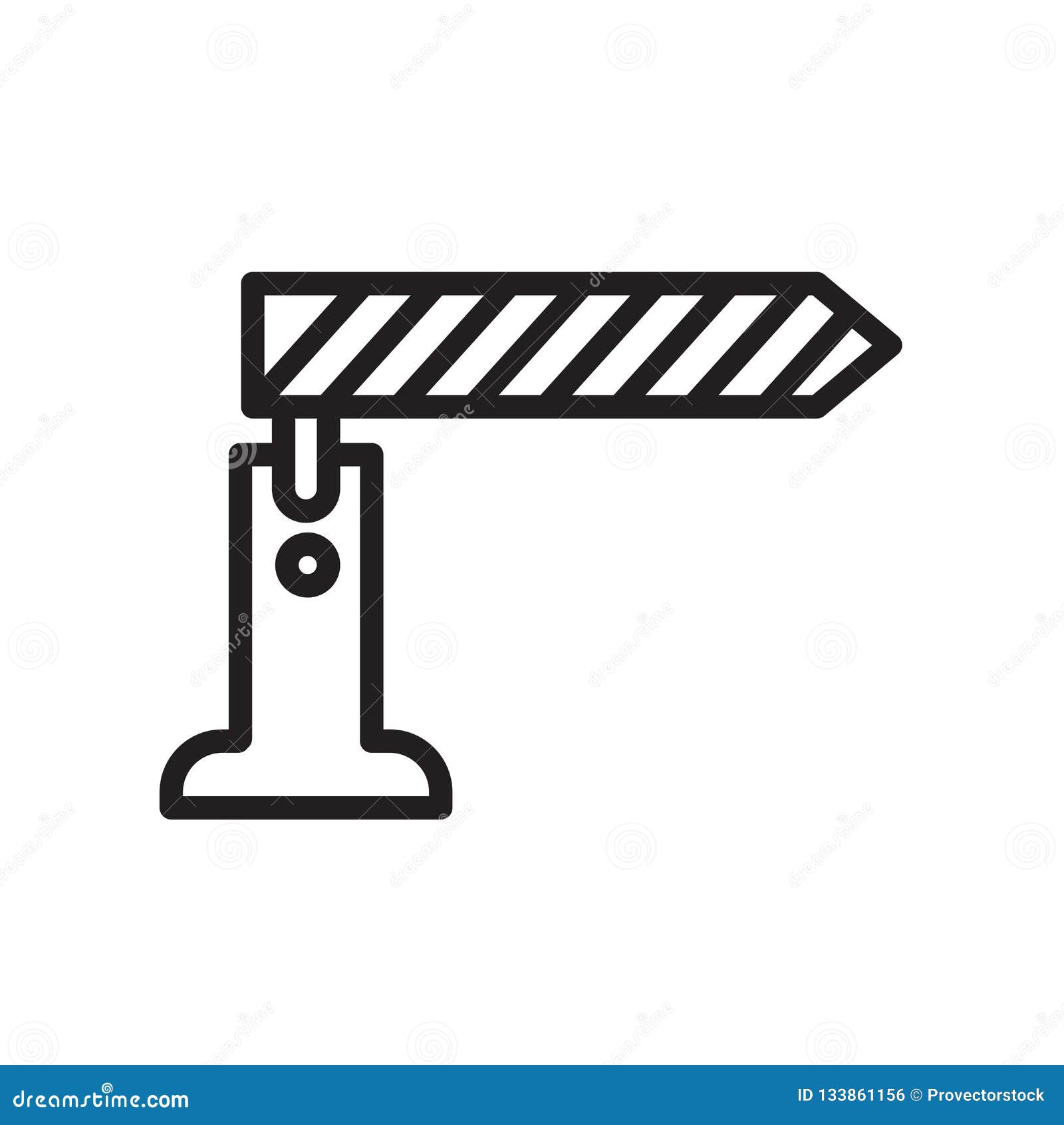 Toll Booth Icon Isolated on White Background Stock Vector ...