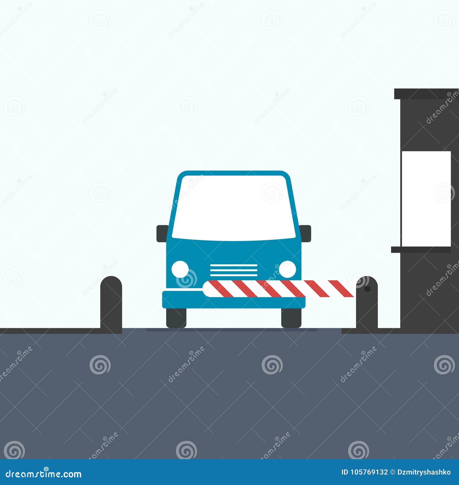 Toll Booth Icon Vector Illustration | CartoonDealer.com #105769354