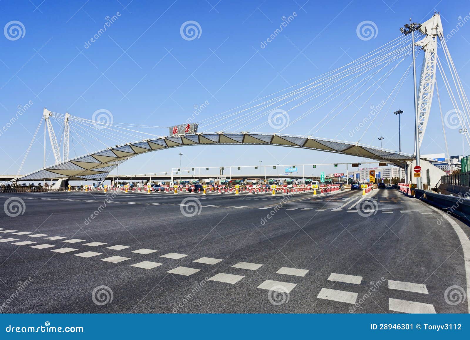 Toll Gate on Expressway in Beijing Editorial Photo - Image of chinese ...