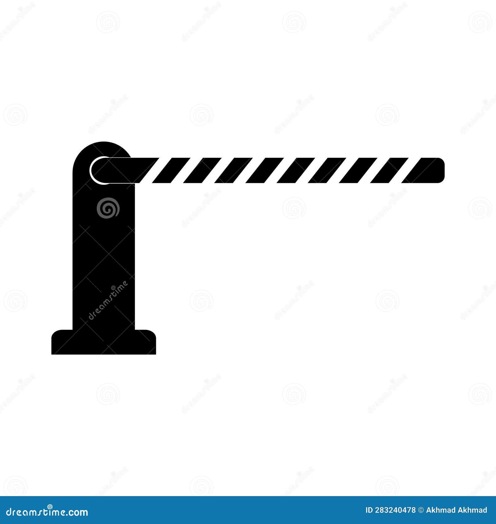 Toll gate icon stock vector. Illustration of expressway - 283240478