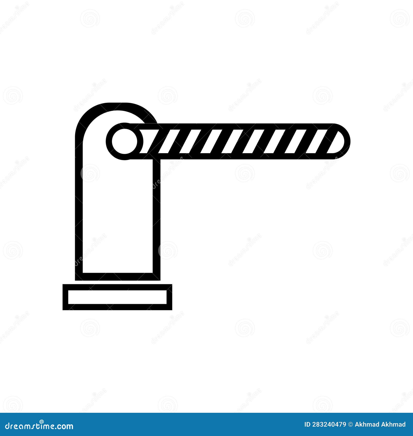 Toll gate icon stock vector. Illustration of logo, vector - 283240479