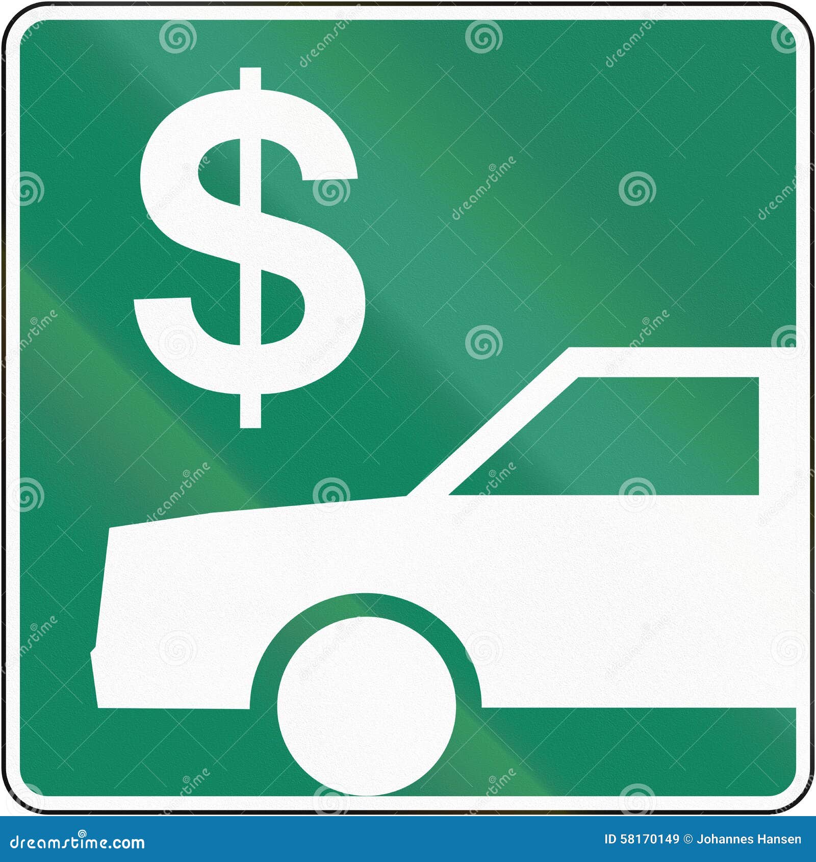 Toll Payment in Canada stock illustration. Illustration of quebec ...