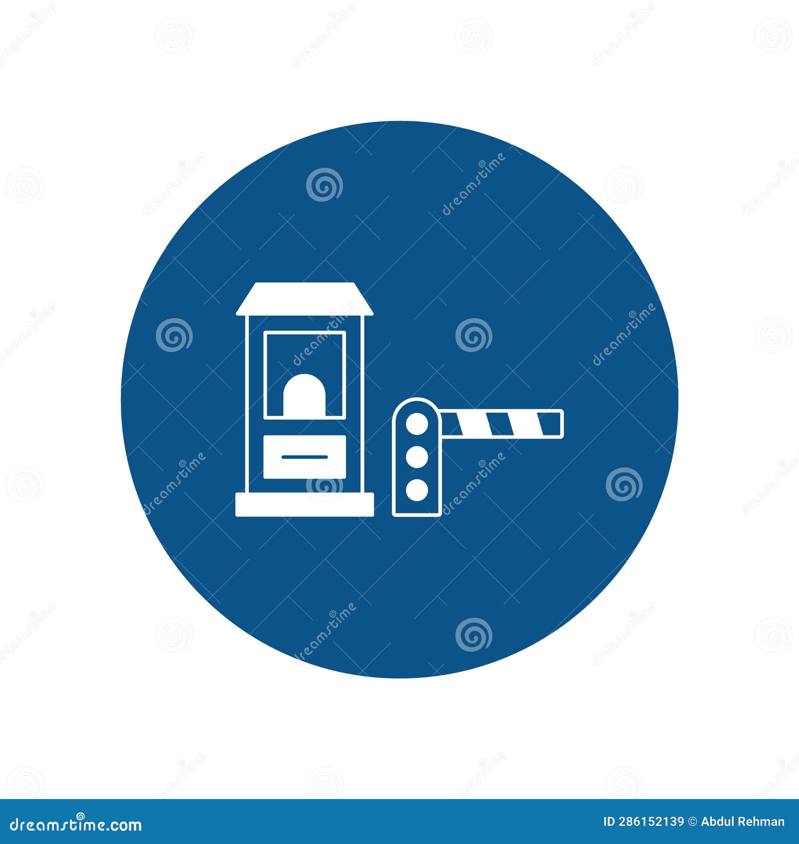 Toll Plaza Vector Icon Which Can Easily Modify or Edit. Stock ...