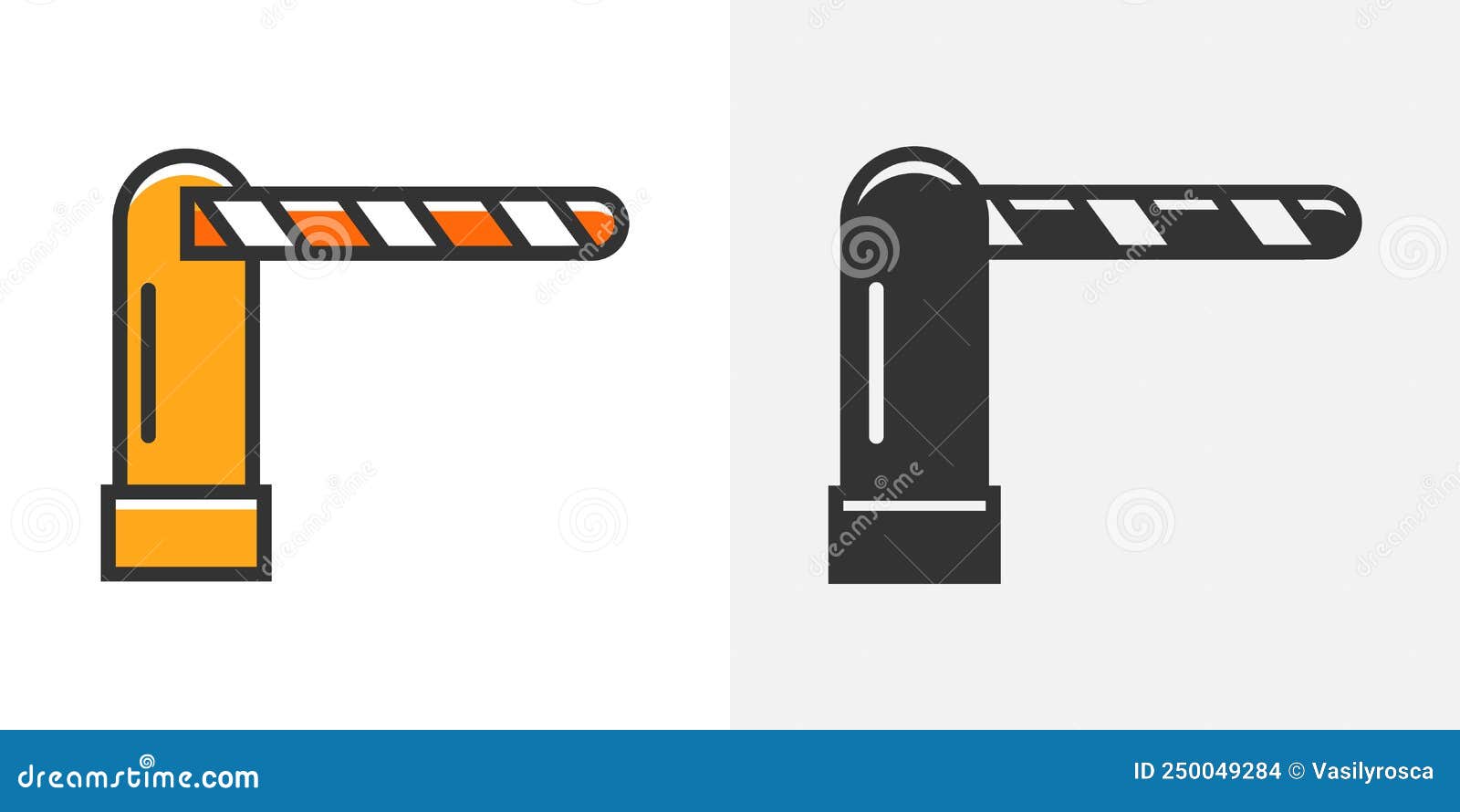 Toll Security Parking Car Barrier. Checkpoint Gate Border Logoaccess ...
