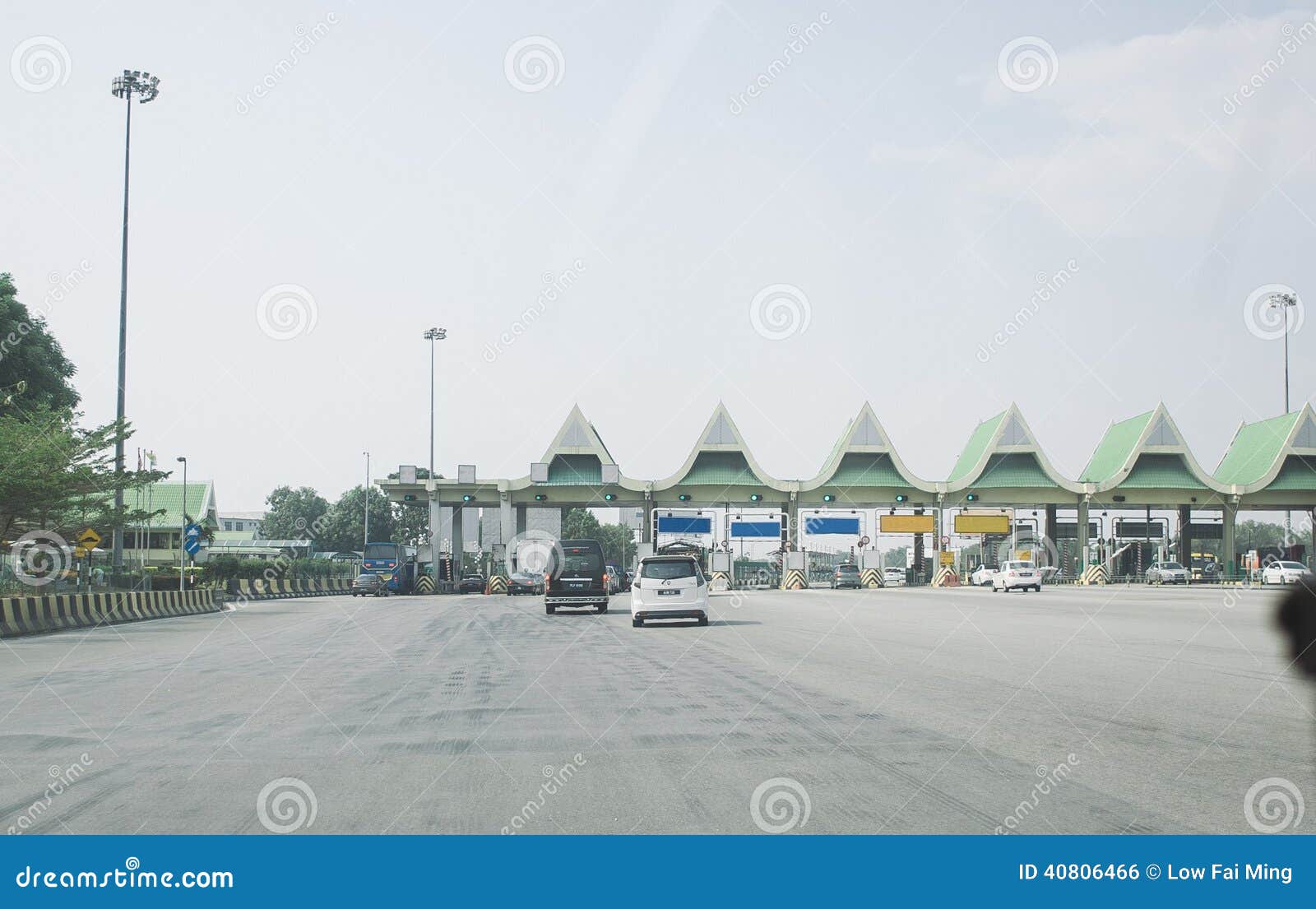 Toll station stock photo. Image of cars, heavy, highway - 40806466