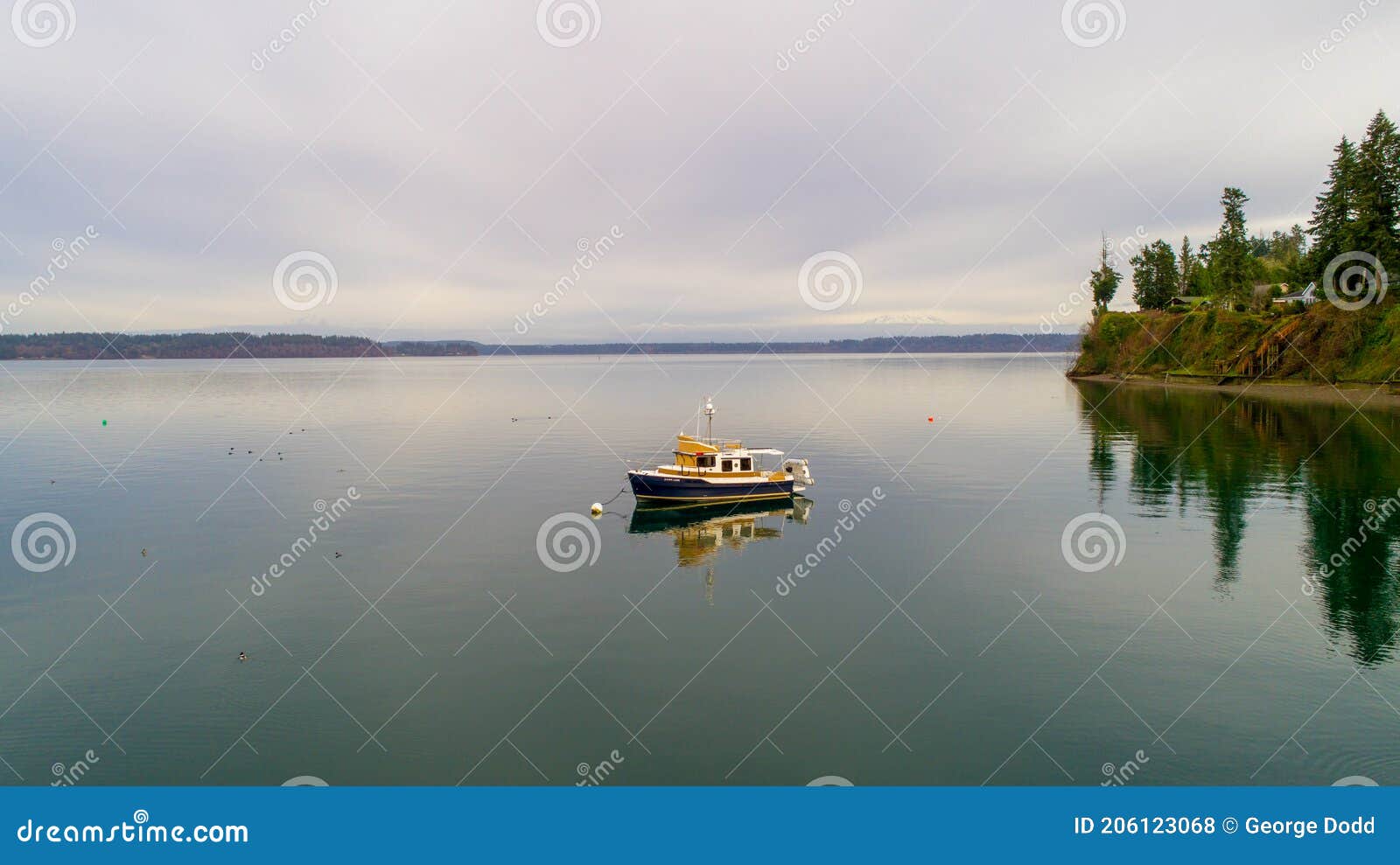 Tolmie State Park in Olympia, Washington Stock Photo - Image of boat ...
