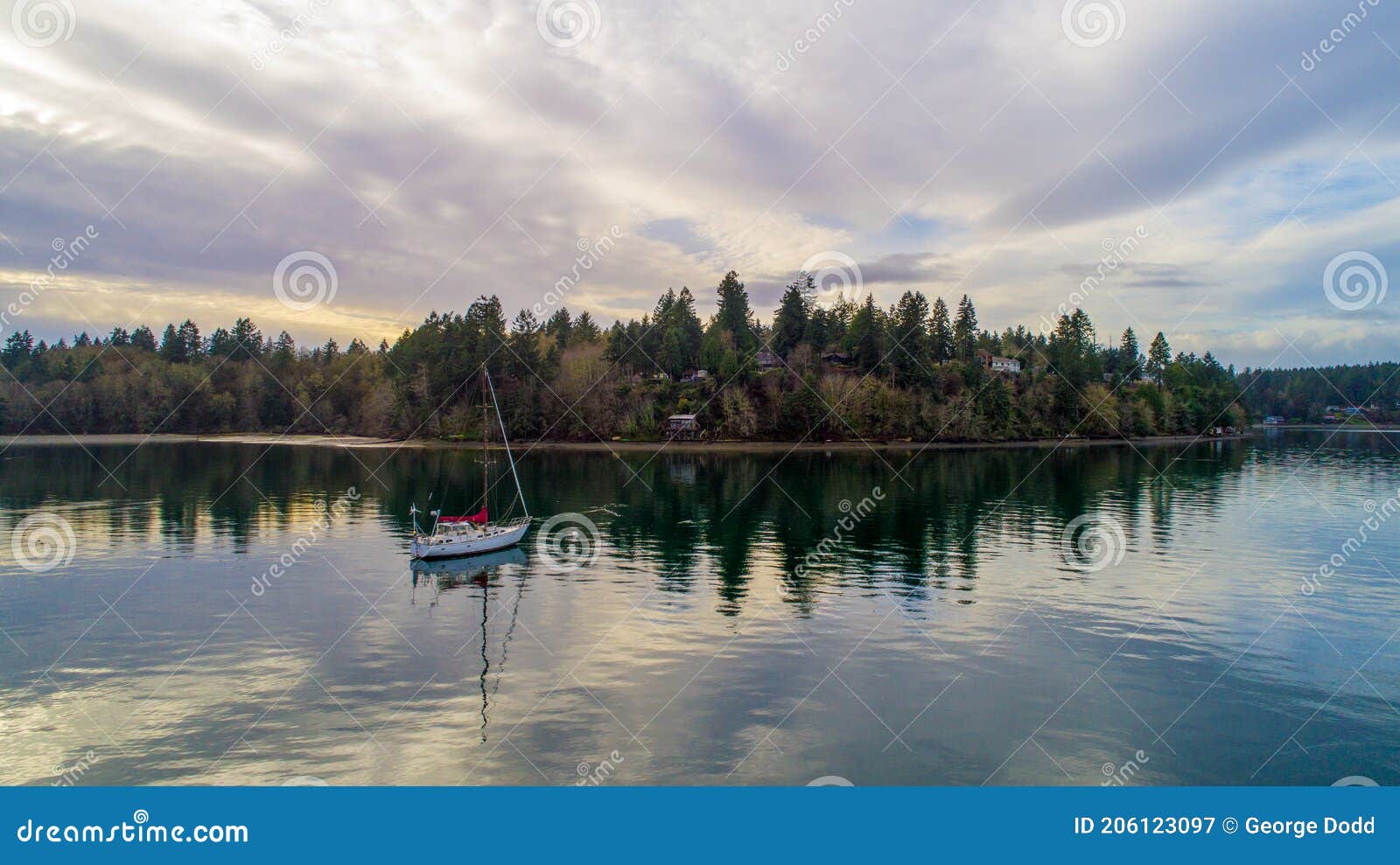 Tolmie State Park in Olympia, Washington Stock Image - Image of rainier ...