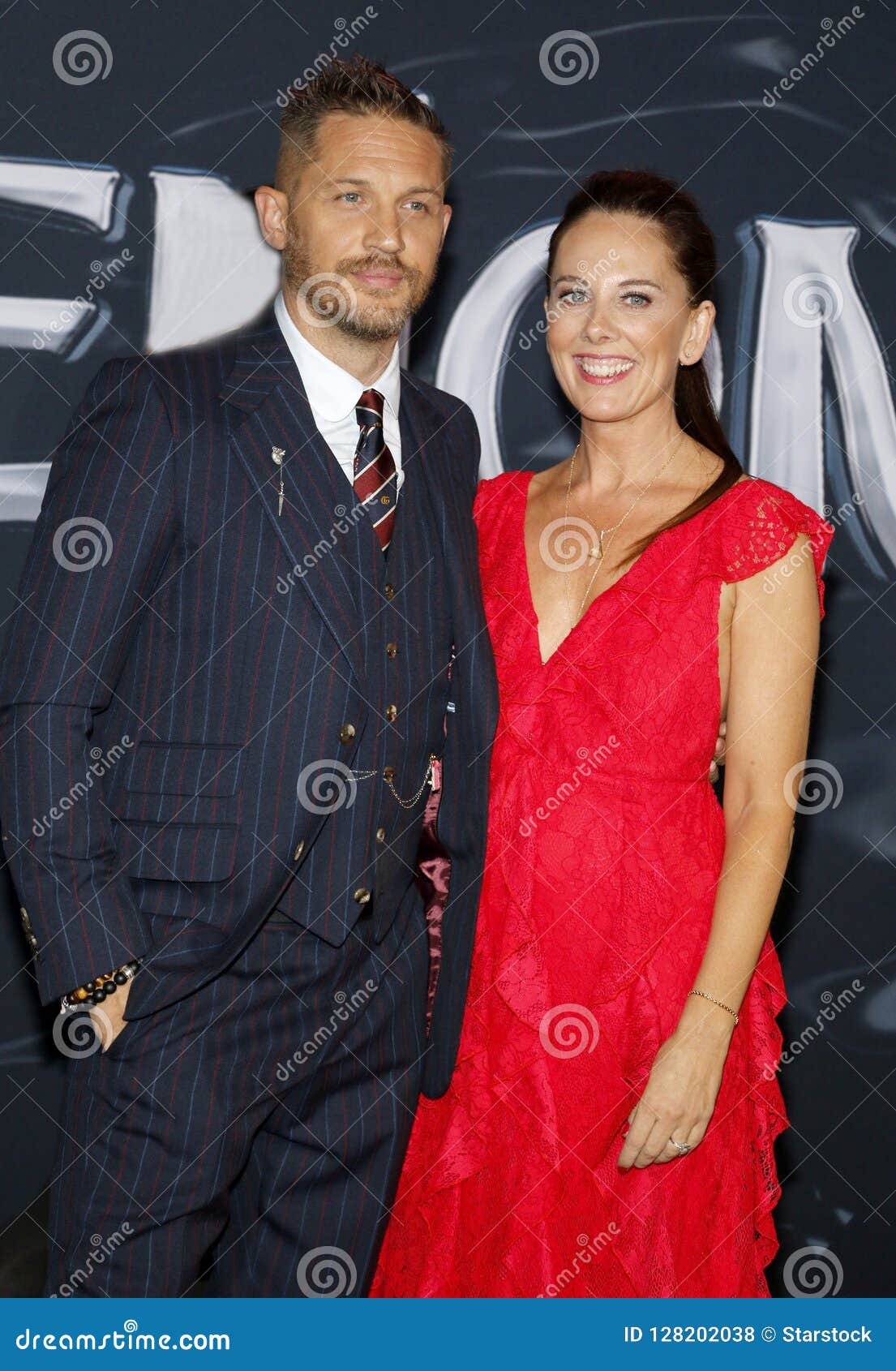 Tom Hardy y Kelly Marcel foto de archivo editorial. Imagen de agente ...