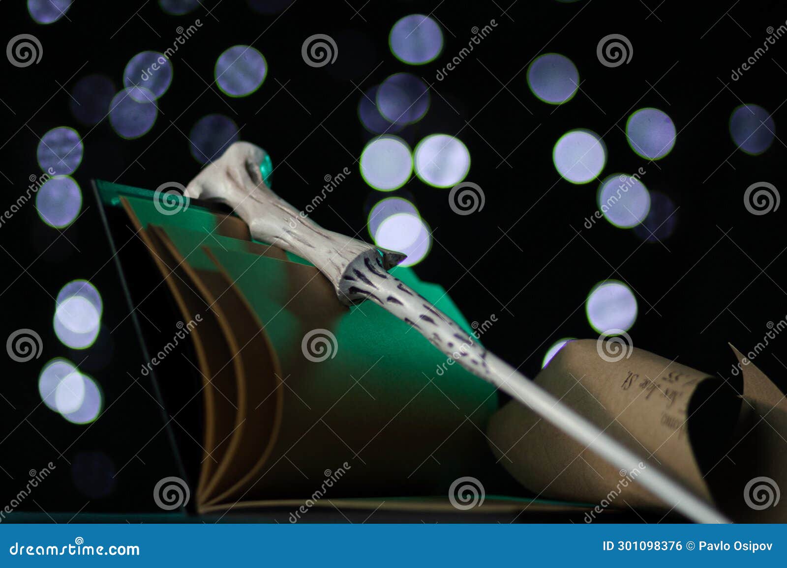 Tom Riddle S Diary and the Magic Wand Stock Photo - Image of pages ...