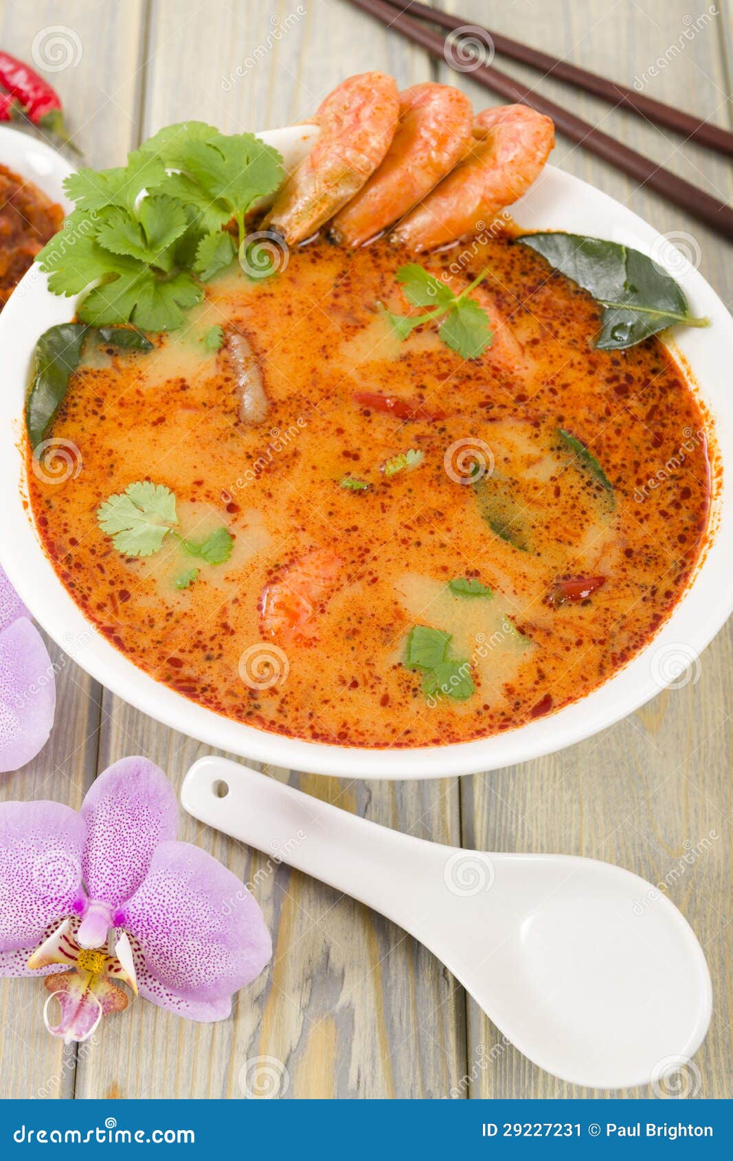 Tom Yum Goong stock image. Image of chili, shellfish - 29227231