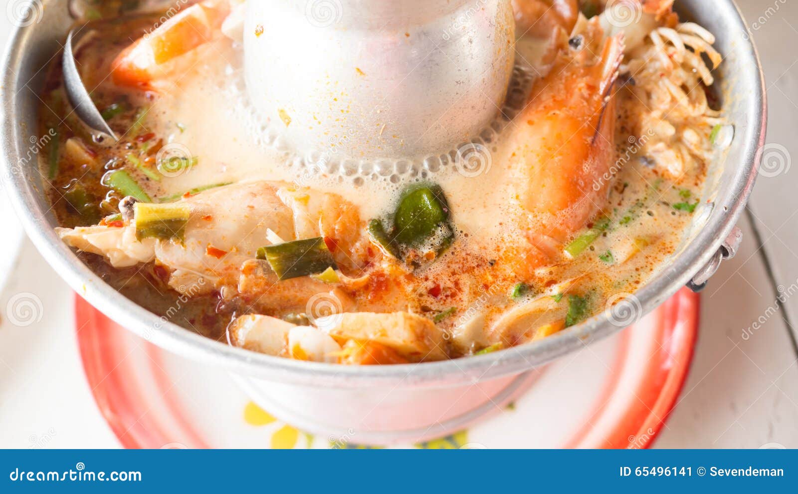 Tom Yum Gung. stock image. Image of milk, cuisine, dish - 65496141