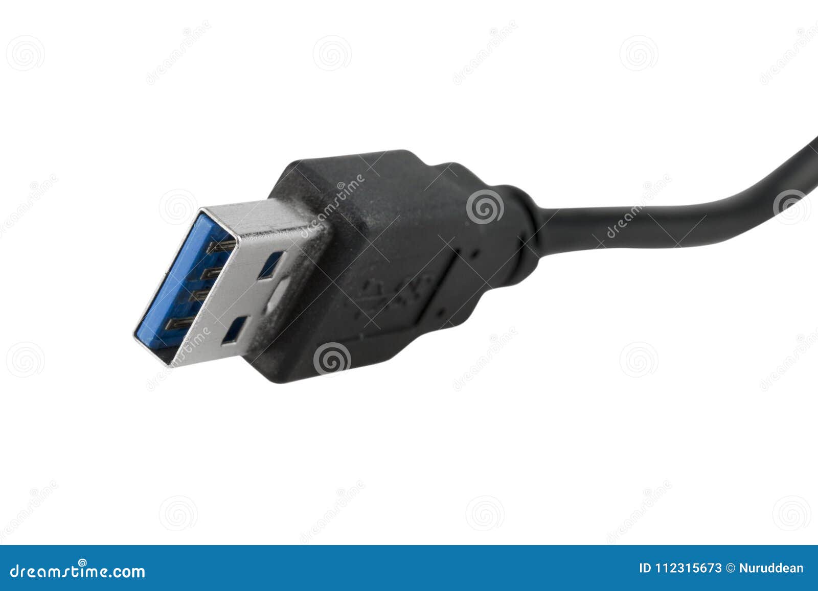 Tomada Do Cabo De USB Isolada No Fundo Branco Imagem de Stock - Imagem ...
