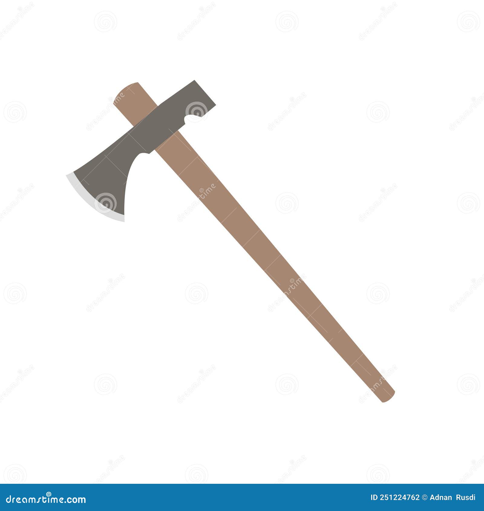 Tomahawk Flat Design Vector Illustration Stock Vector - Illustration of ...