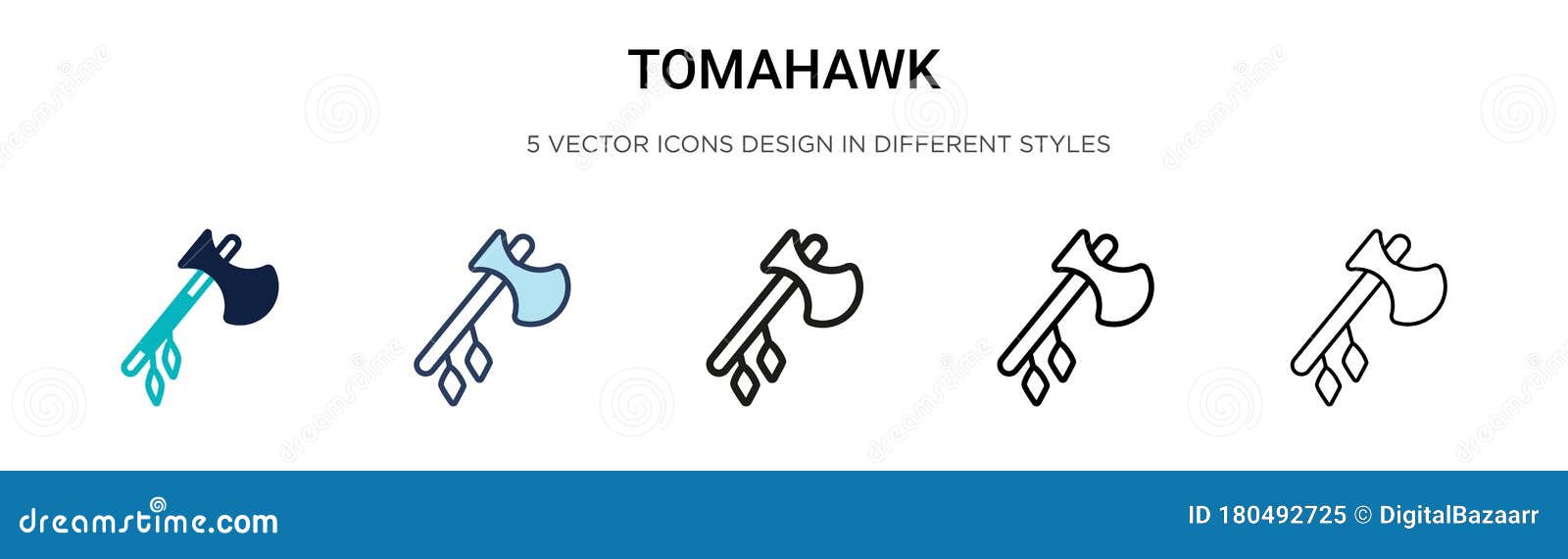 Tomahawk Icon in Filled, Thin Line, Outline and Stroke Style. Vector ...