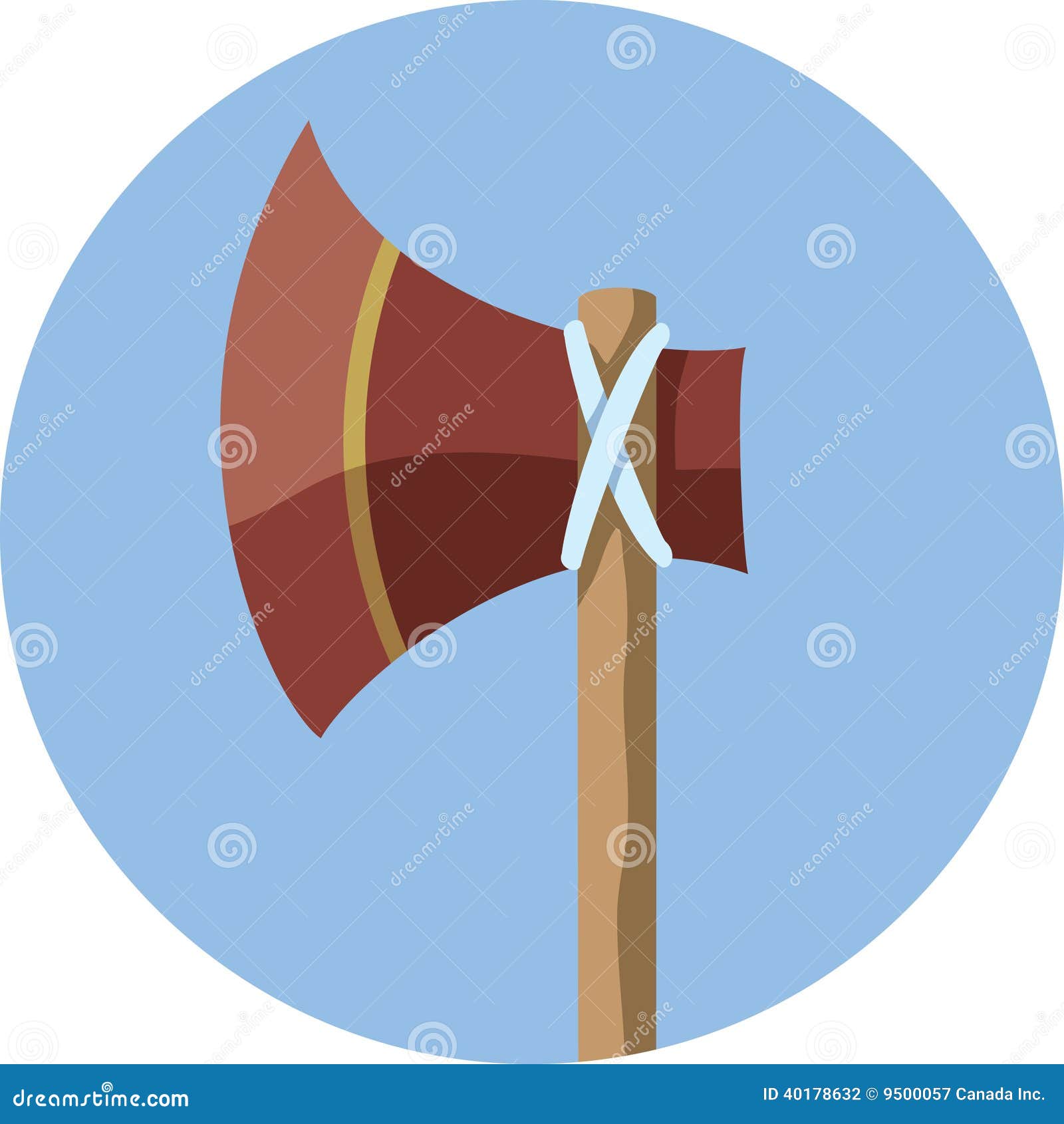 Tomahawk Icon stock vector. Illustration of handle, wood - 40178632