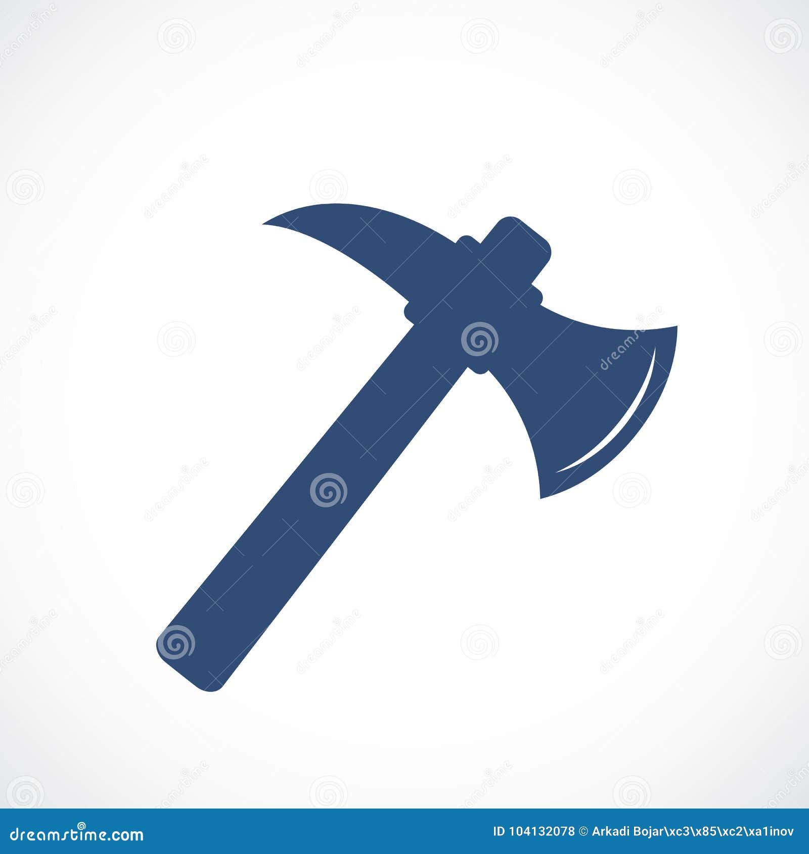 Tomahawk vector icon stock vector. Illustration of axes - 104132078