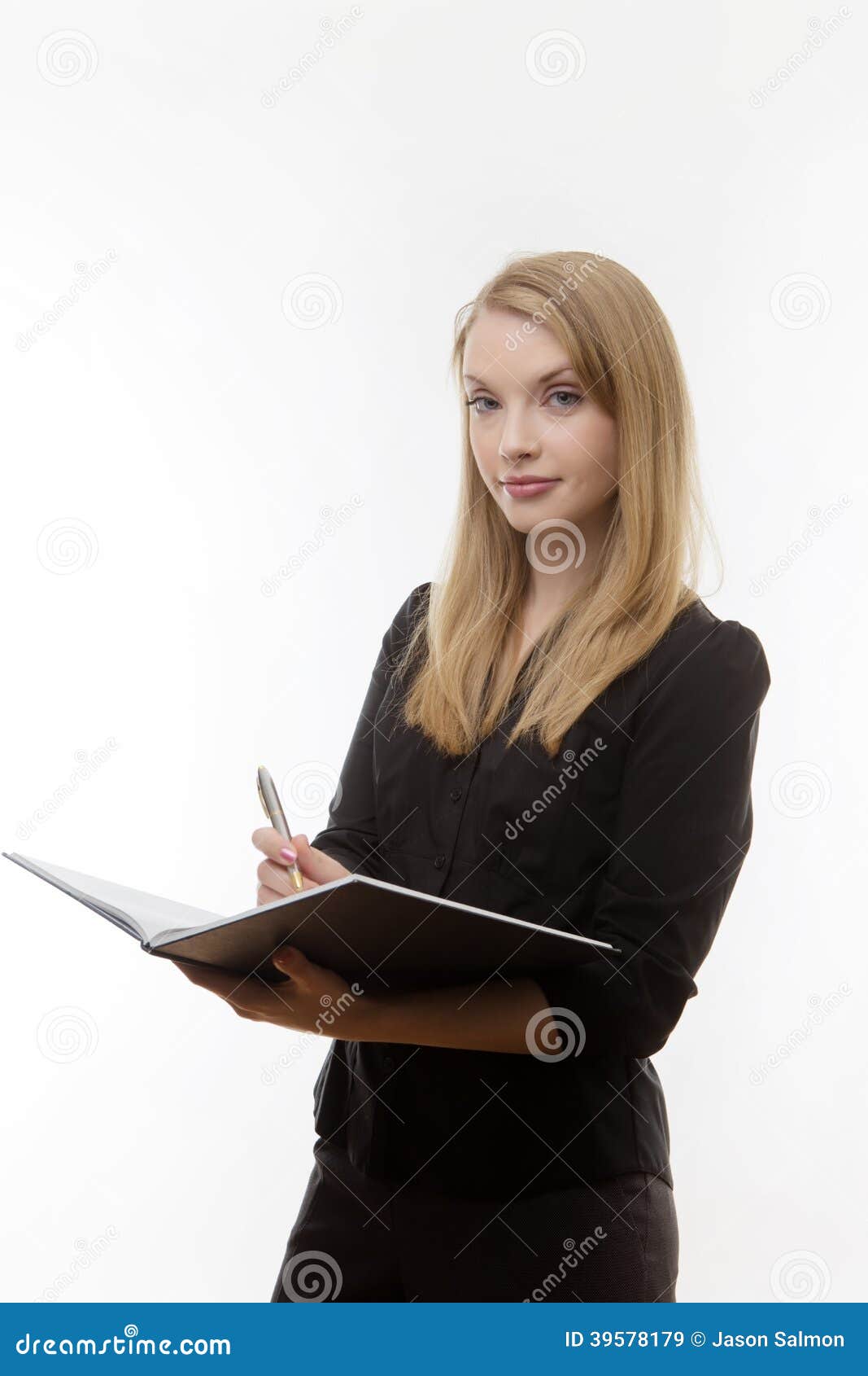 Tomando notas imagem de stock. Imagem de feliz, adulto - 39578179