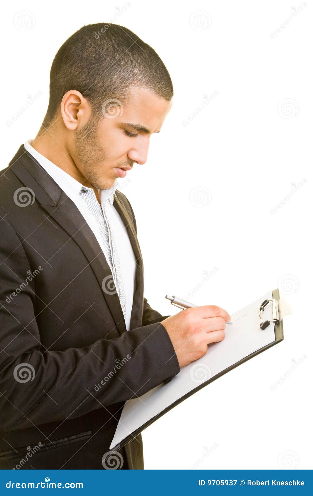 Tomando notas imagem de stock. Imagem de checklist, preto - 9705937