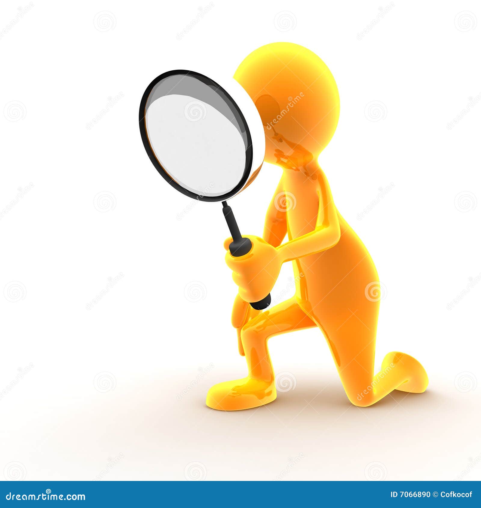 Tomando Um Olhar Mais Atento Ilustração Stock - Ilustração de prata ...