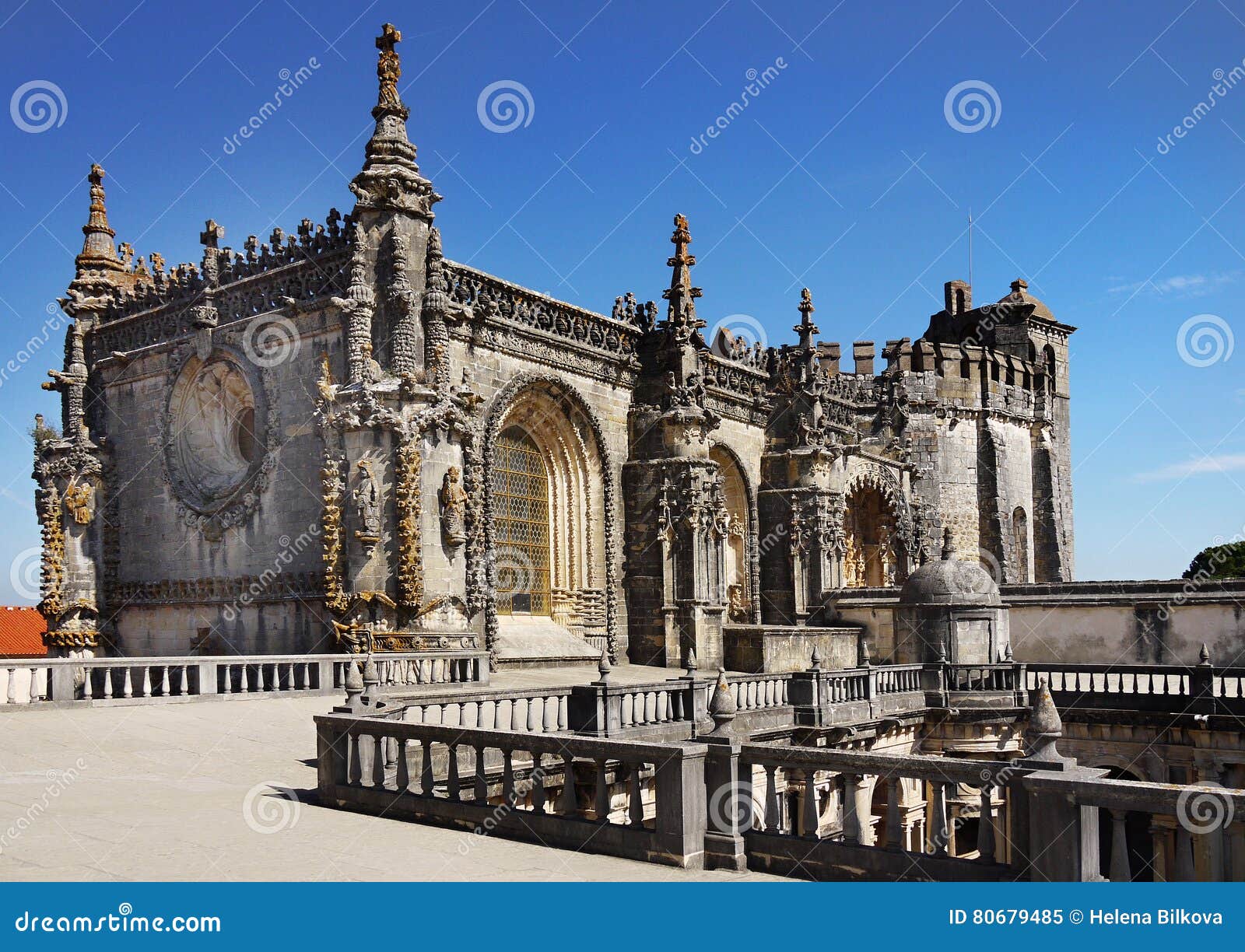Tomar Church, Portugal imagem de stock. Imagem de cidade - 80679485