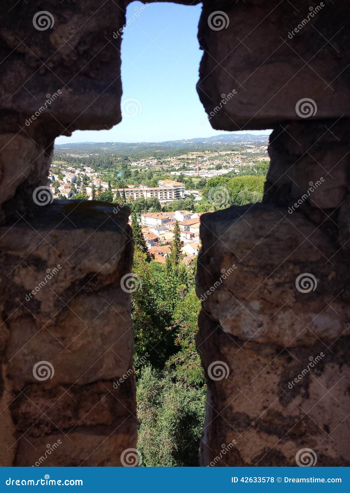 Tomar through a cross stock photo. Image of canyon, christo - 42633578
